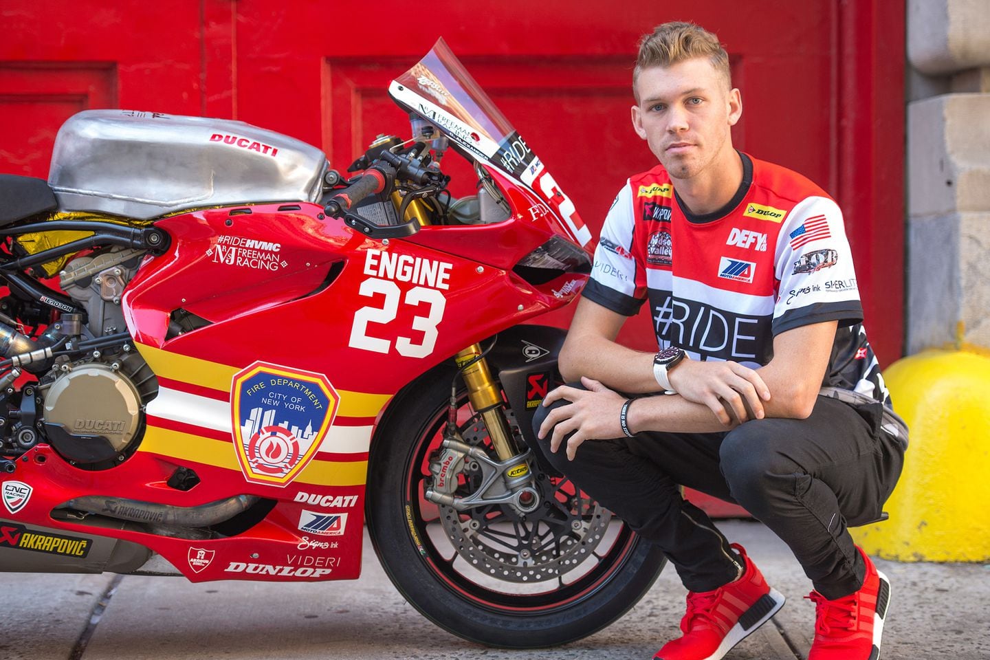 #RideHVMC Freeman Racing Ducati FDNY Tribute | Cycle World