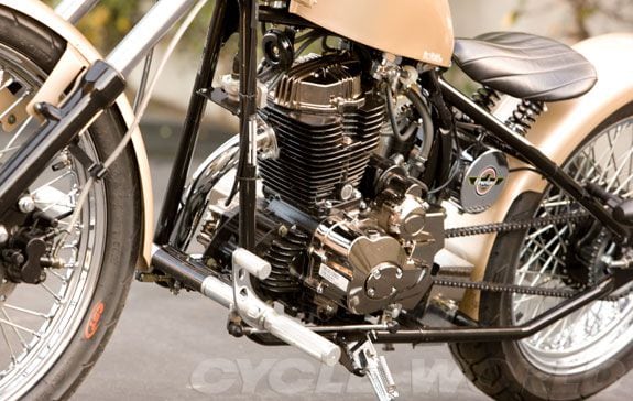 Vintage Bobber Motorcycle Heist