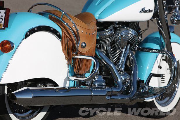 Turquoise And White Motorcycle