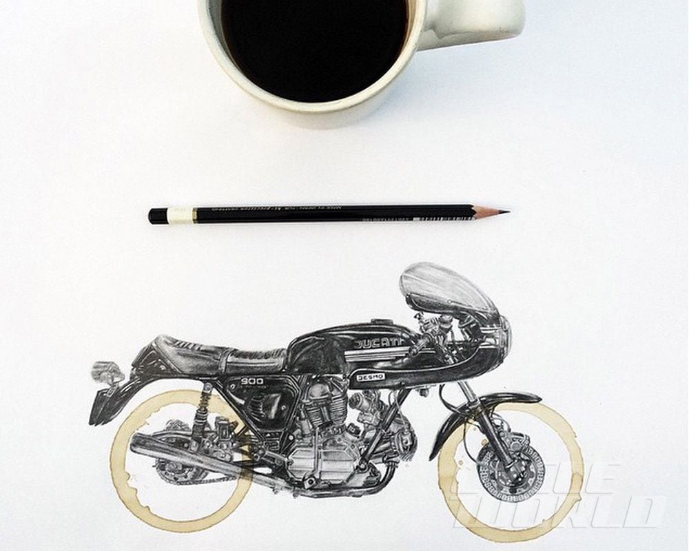 Coffee and Motorcycles Together in The Artwork of Your Dreams | Cycle World