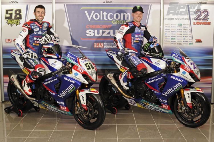 2014 Voltcom Crescent Suzuki WSB Team Introduction | Cycle World