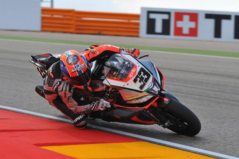 First & Third Row for Aprilia Racing in World Superbike Round 2 at ...