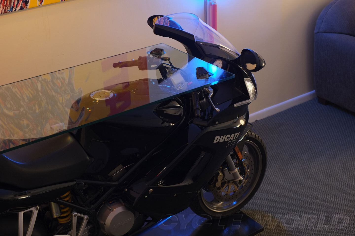 Custom Ducati Motorcycle Table and Bar | Cycle World