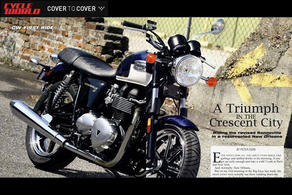 CW COVER to COVER: A Triumph in the Crescent City by Peter Egan | Cycle ...