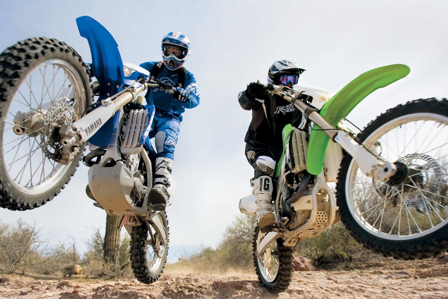 Kawasaki KLX450R vs. Yamaha WR450F Off-Road Motorcycle Review | Cycle World