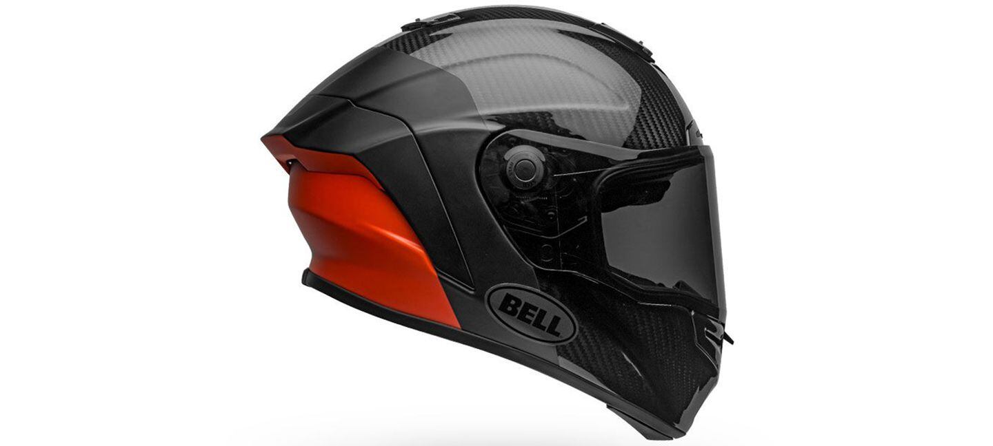 Integral Motorcycle Helmet Bell RACE STAR DLX LUX Black Red Matt Glossy ...