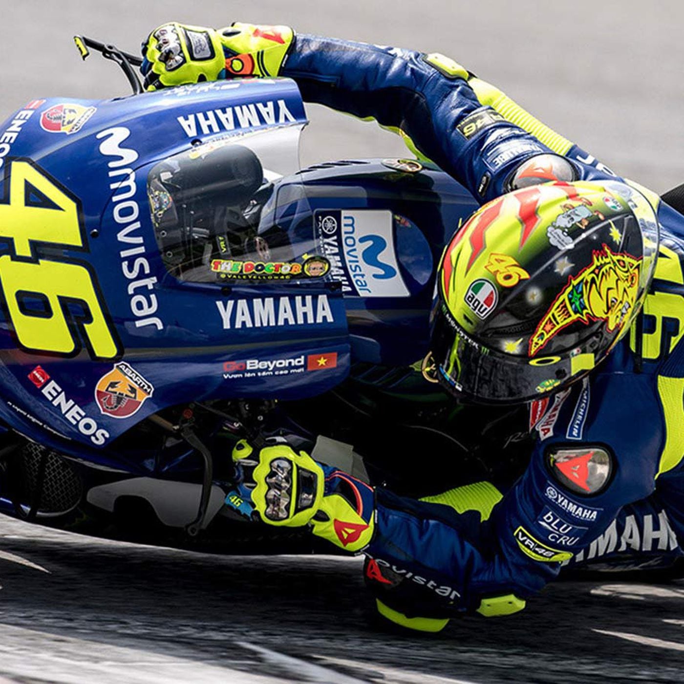 Valentino Rossi Helmet Sun And Moon