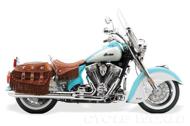 Turquoise And White Motorcycle
